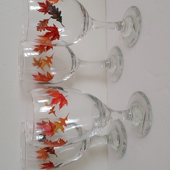 Libby | Dining | Dinner For Two Fall Goblets Glasses | Poshmark